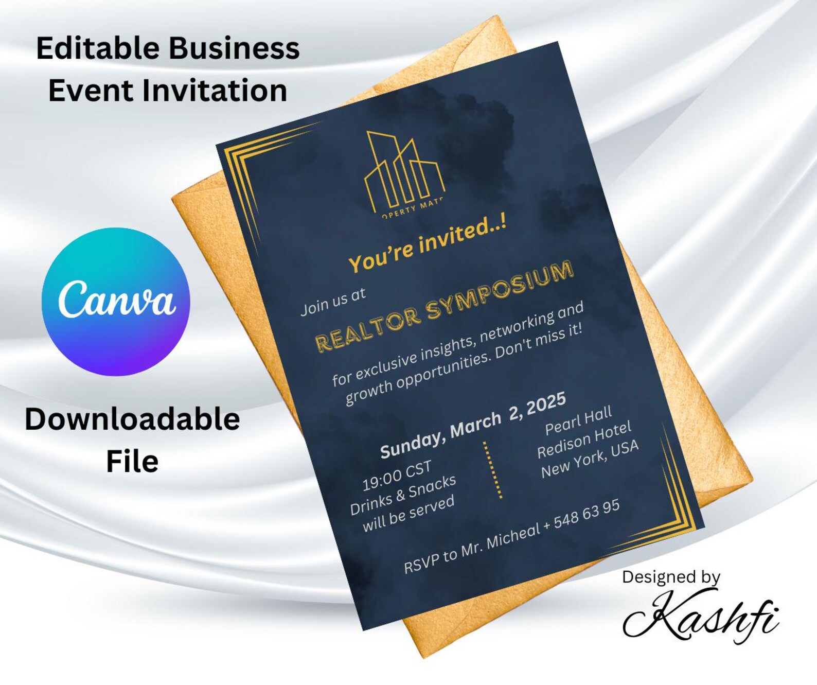 Editable Realtor Event Invitation | Business Symposium E-card | Open ...