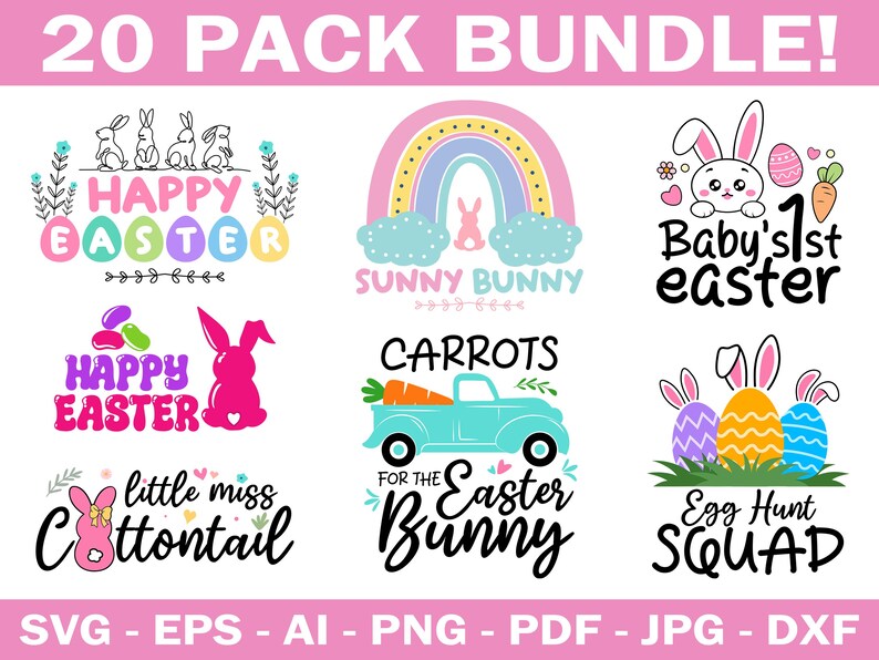 Easter SVG Bundle, Easter SVG Design, Happy Easter SVG, Easter Shirts ...
