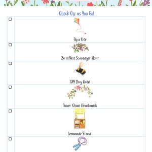 90s Style June Bucket List Printable – Retro Spring Activities for Kids ...