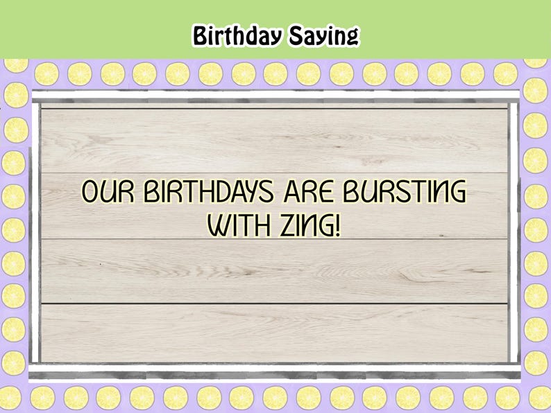 Birthday Bulletin Board - Classroom Theme|summe Fruit Theme - Etsy