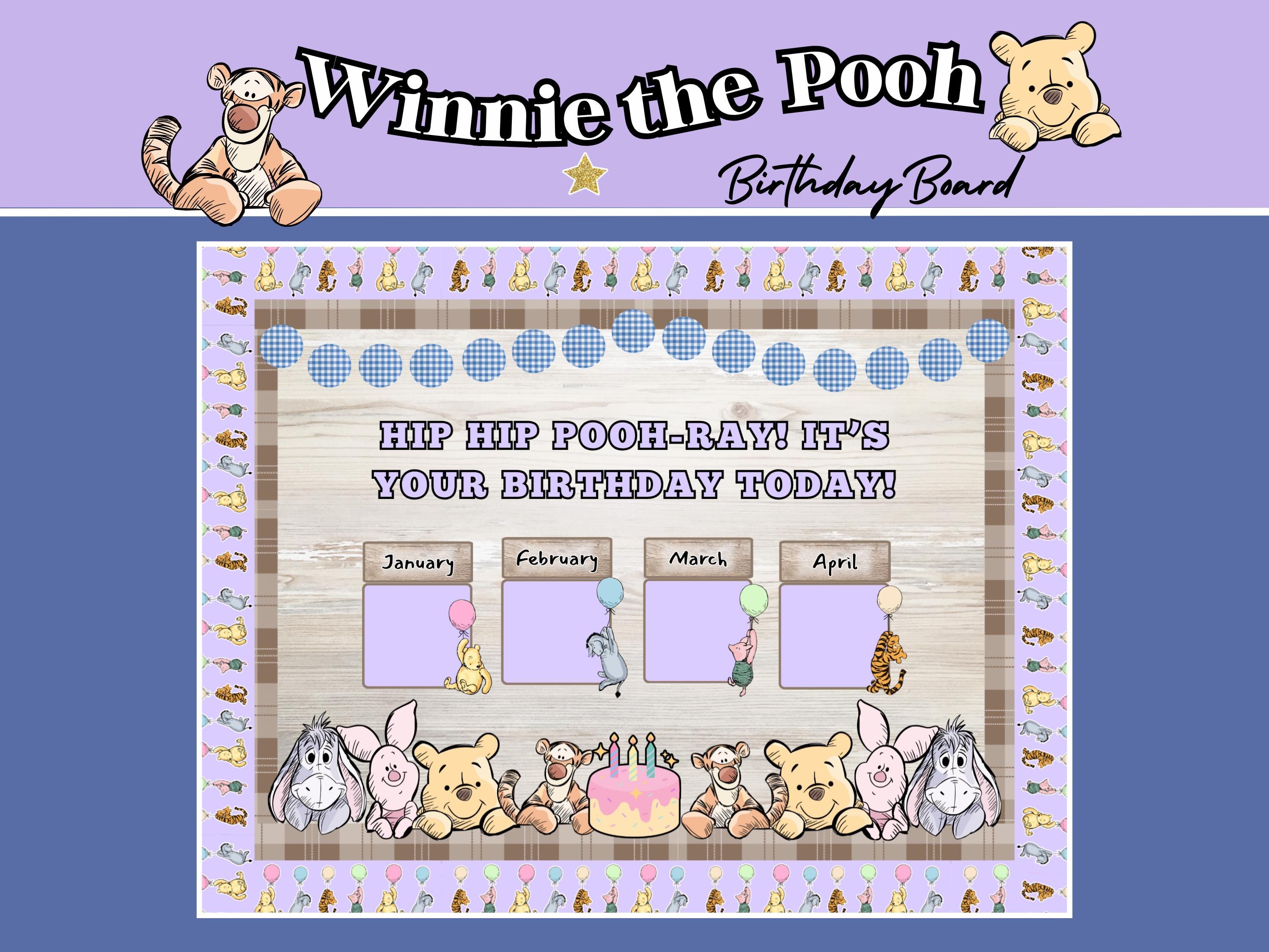 Winnie the Pooh Birthday Bulletin Board Kit- Classroom Theme - Etsy