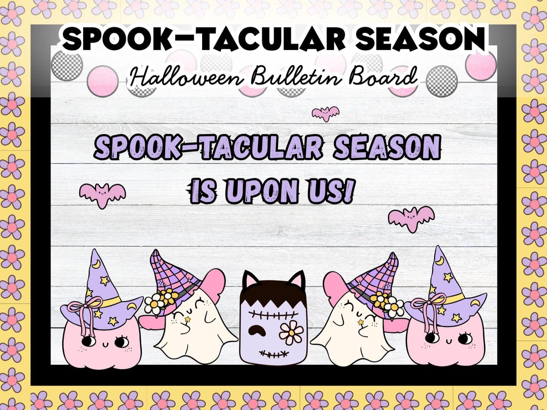 Halloween Bulletin Board Kit | Ghost Theme| Spooky Classroom Decor ...