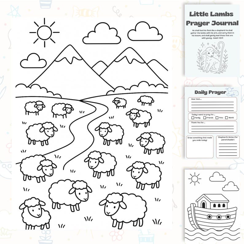 Kids Prayer Journal: Christian Coloring & Activity Book (ages 5-8) PDF ...