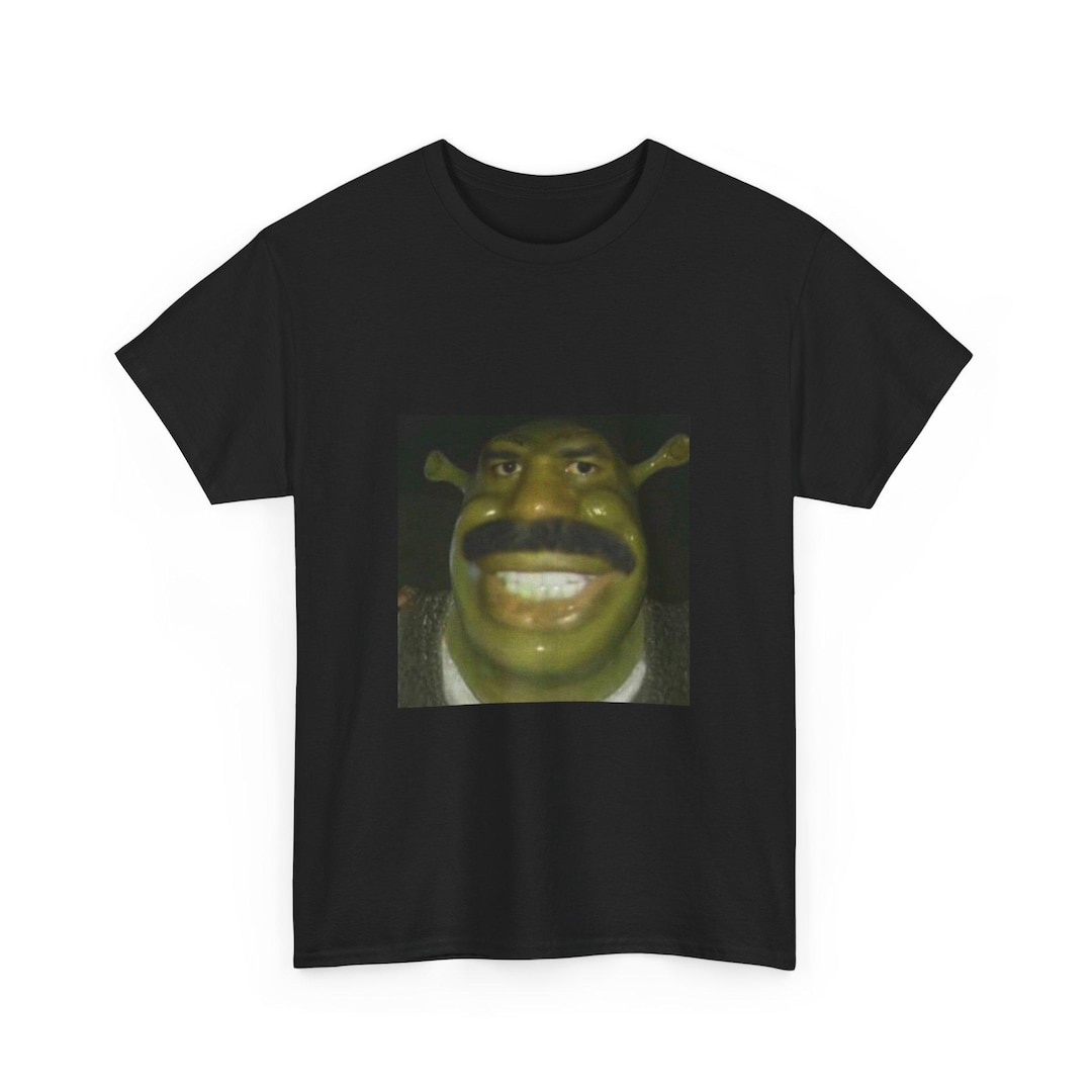 Shrek Steve Harvey Meme Funny Graphic Tee, Unisex Cotton T-shirt for ...