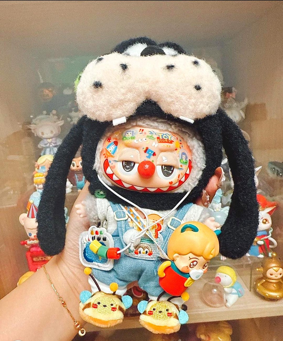 Sleepy Labubu Macaron Have a Seat Original Design - 100% Handmade ...