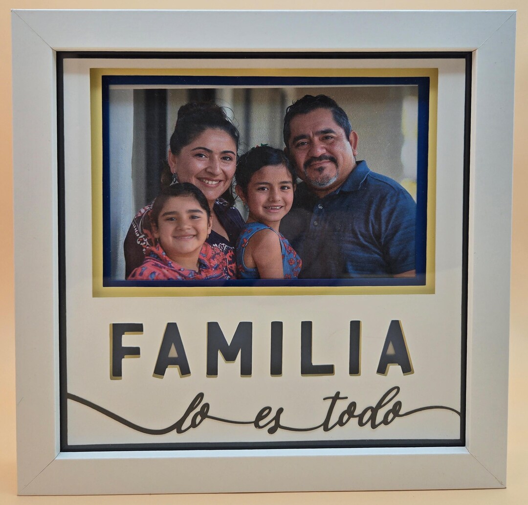 FAMILIA Lo Es Todo 3D Framed Shadow Box- Easter Holiday Gift, Treasured ...