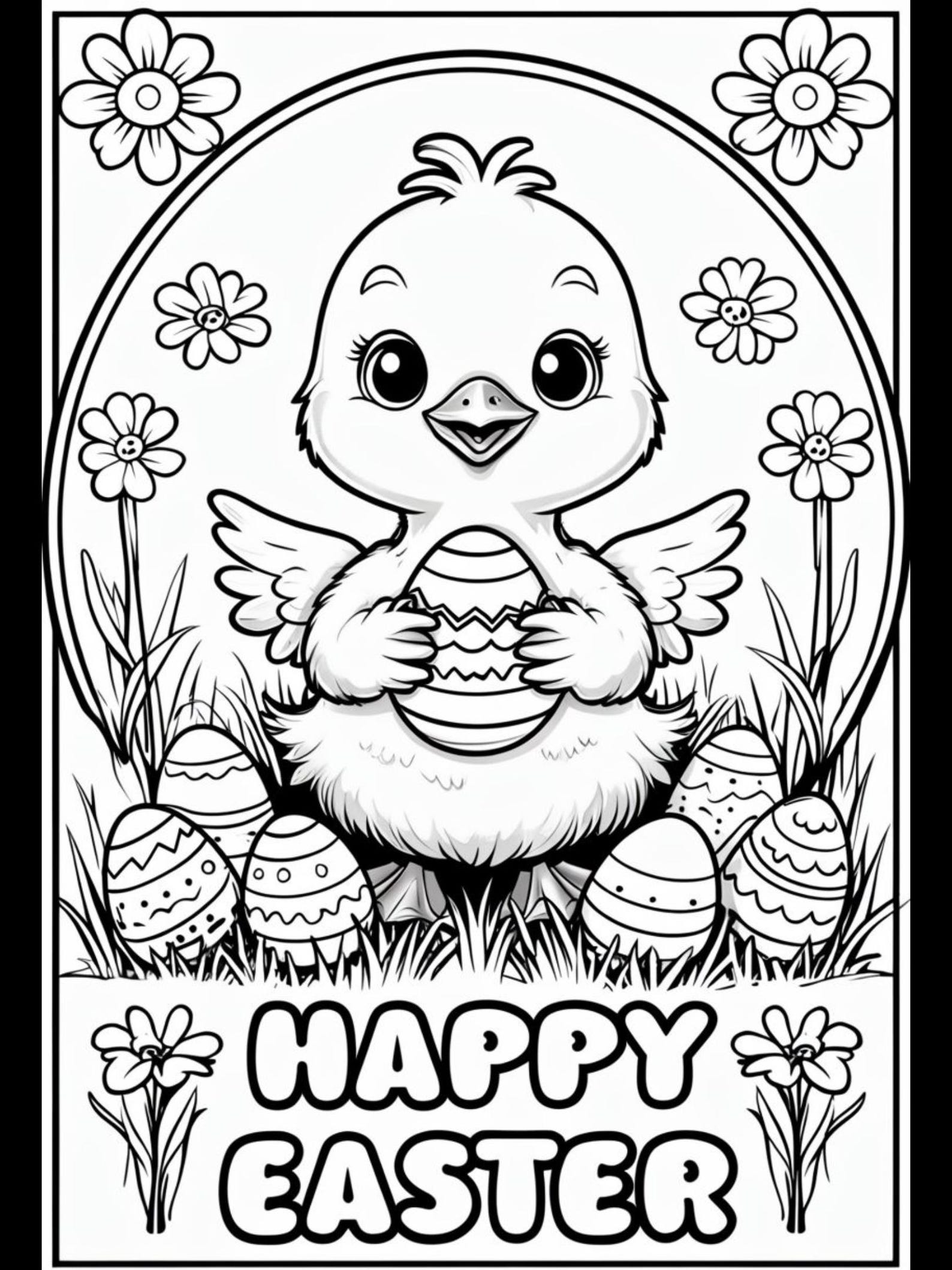 Easter Colouring Book - Etsy