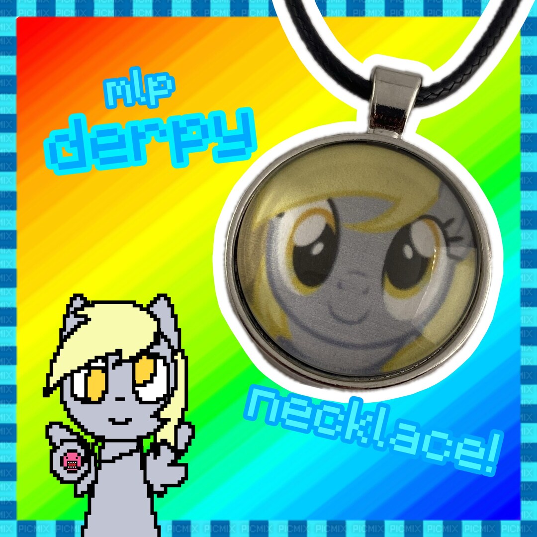 2010s Scene Style Mlp Derpy Muffins Pony Pendant Cabochon Necklace! - Etsy