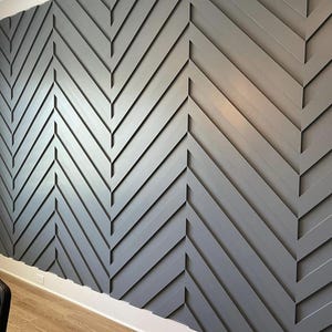 Custom Asymmetrical Wall Molding Design: Accent Wall Plans (digital ...