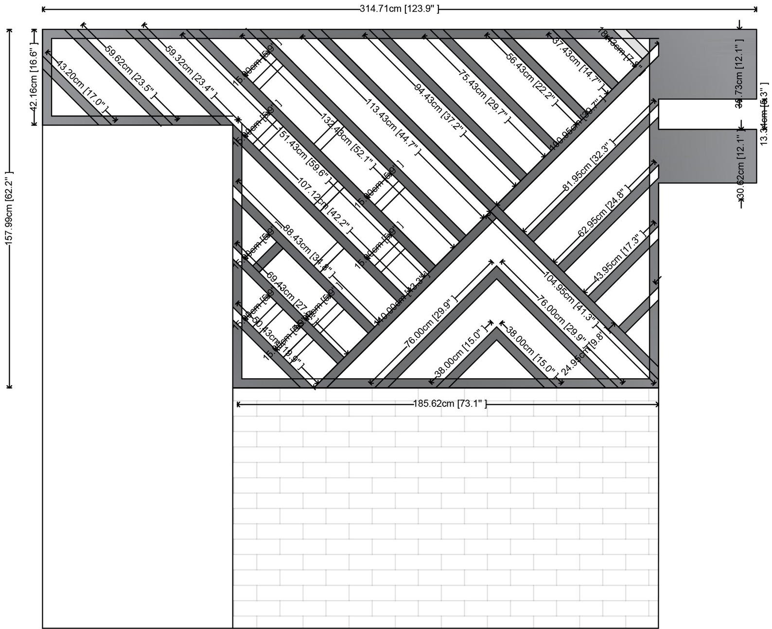 Custom Asymmetrical Wall Molding Moulding Design: Accent Wall Plans ...