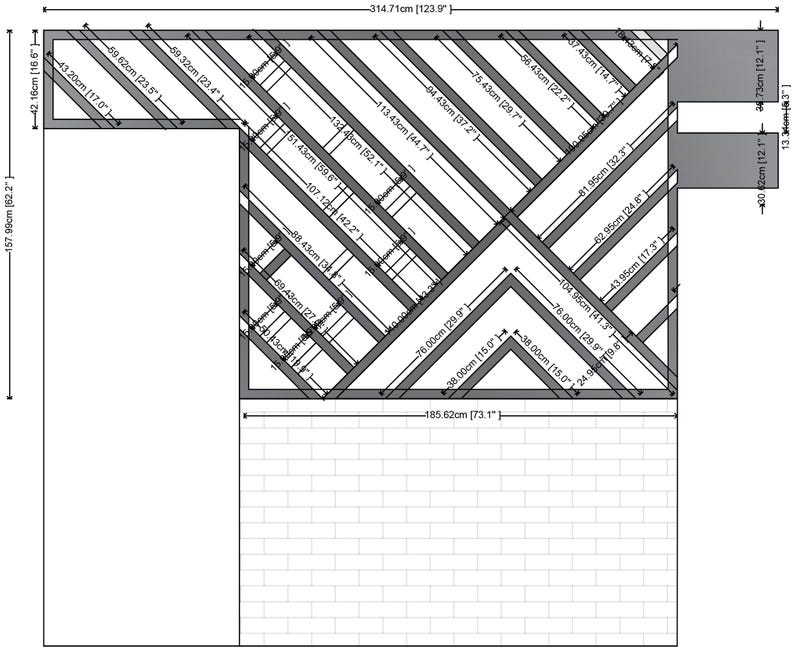 Custom Asymmetrical Wall Molding Moulding Design: Accent Wall Plans ...