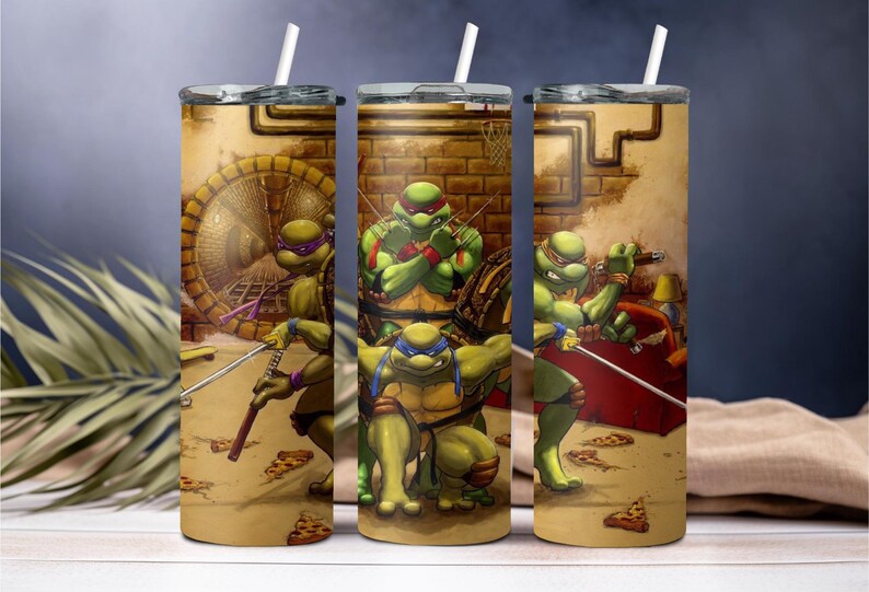 TMNT, Teenage Mutant Ninja Turtles Tv/comics Inspired 20oz Tumbler With ...