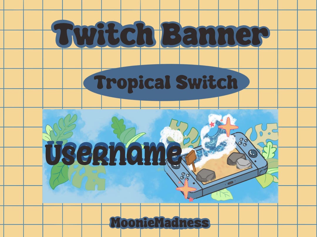 Tropical Switch Twitch Banner - Etsy