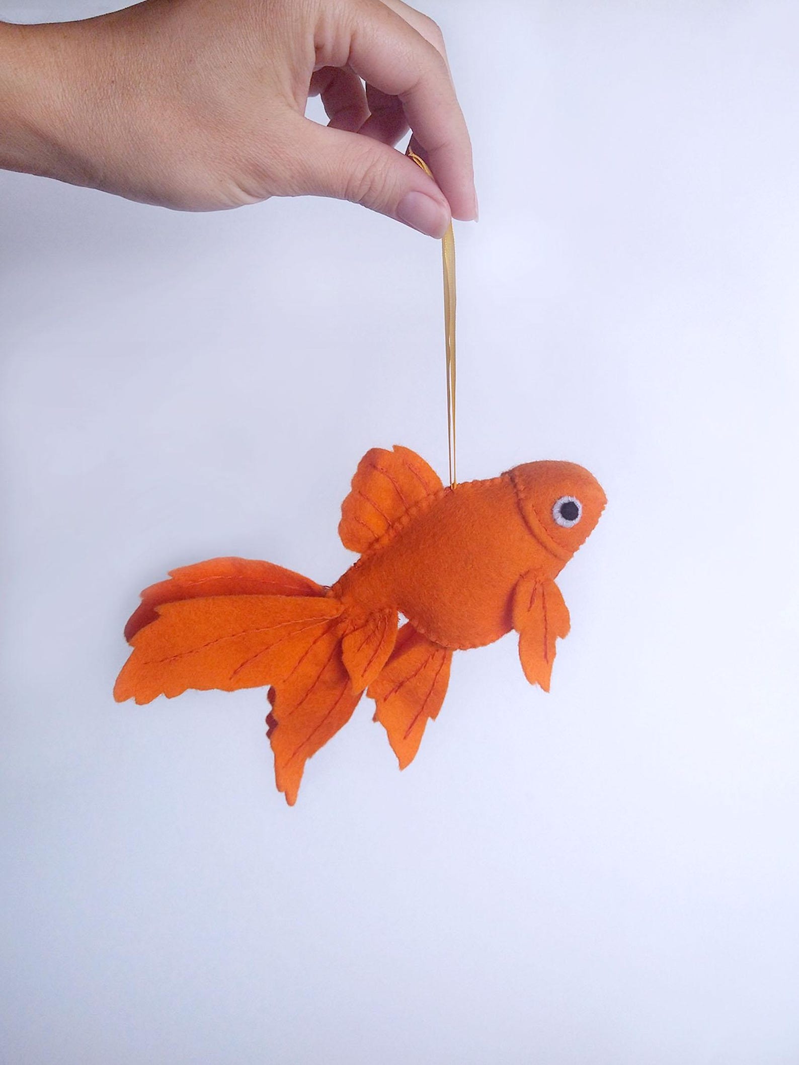 DIY Felt Goldfish- PDF Tutorial and Pattern Download- Fantail Fancy ...
