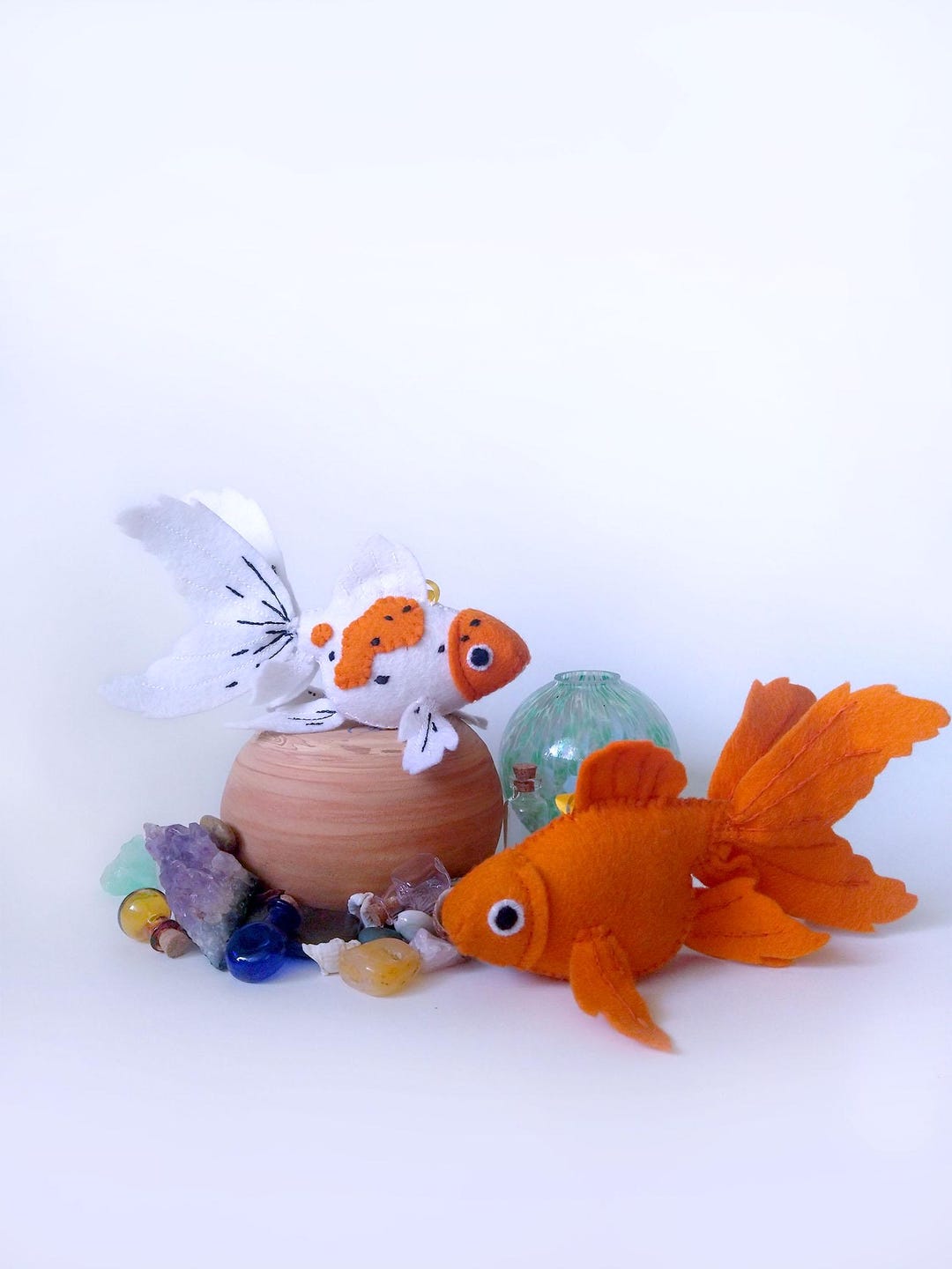 DIY Felt Goldfish- PDF Tutorial and Pattern Download- Fantail Fancy ...