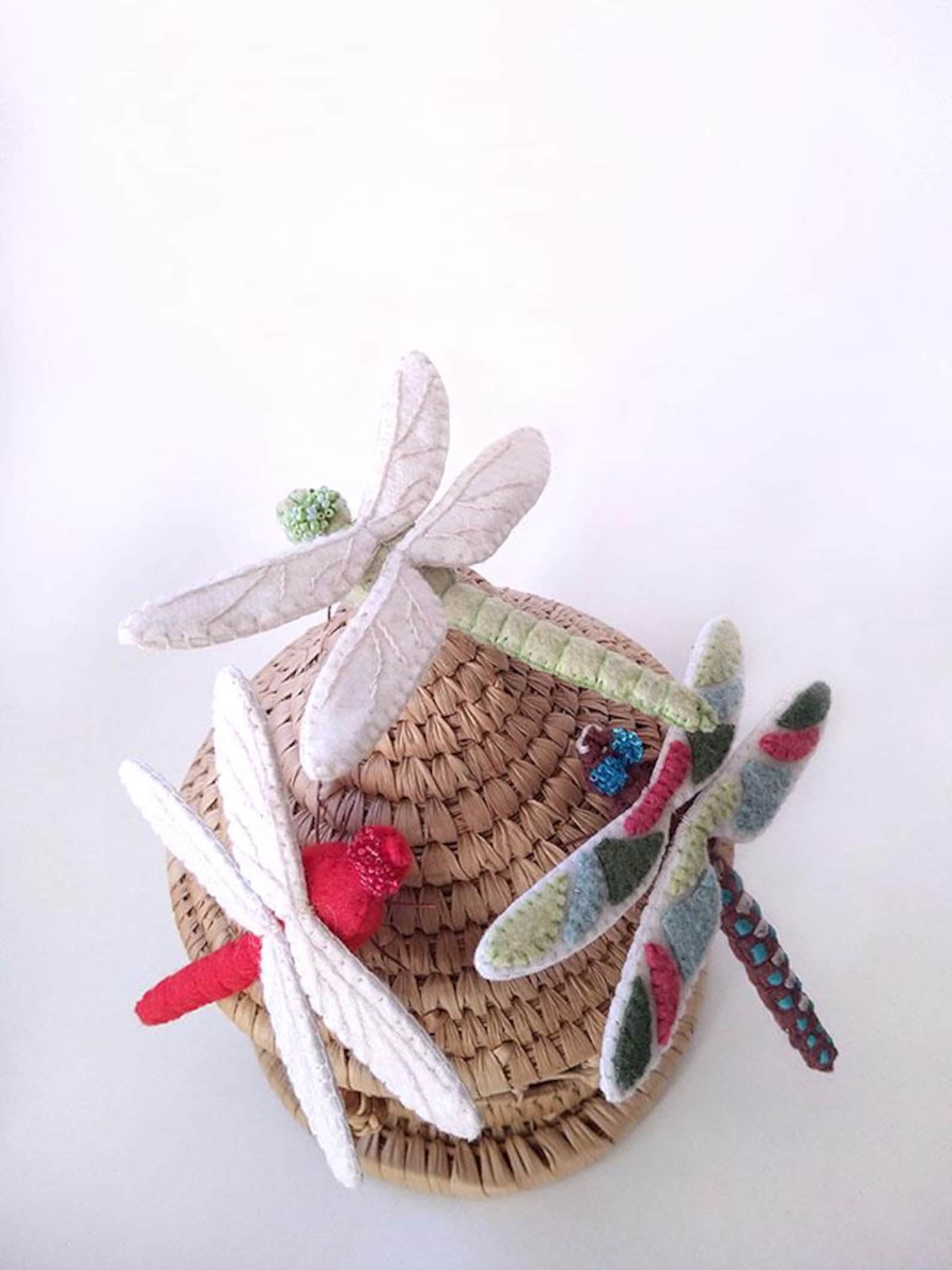 Felt Dragonfly: PDF Tutorial and Pattern Download - Etsy
