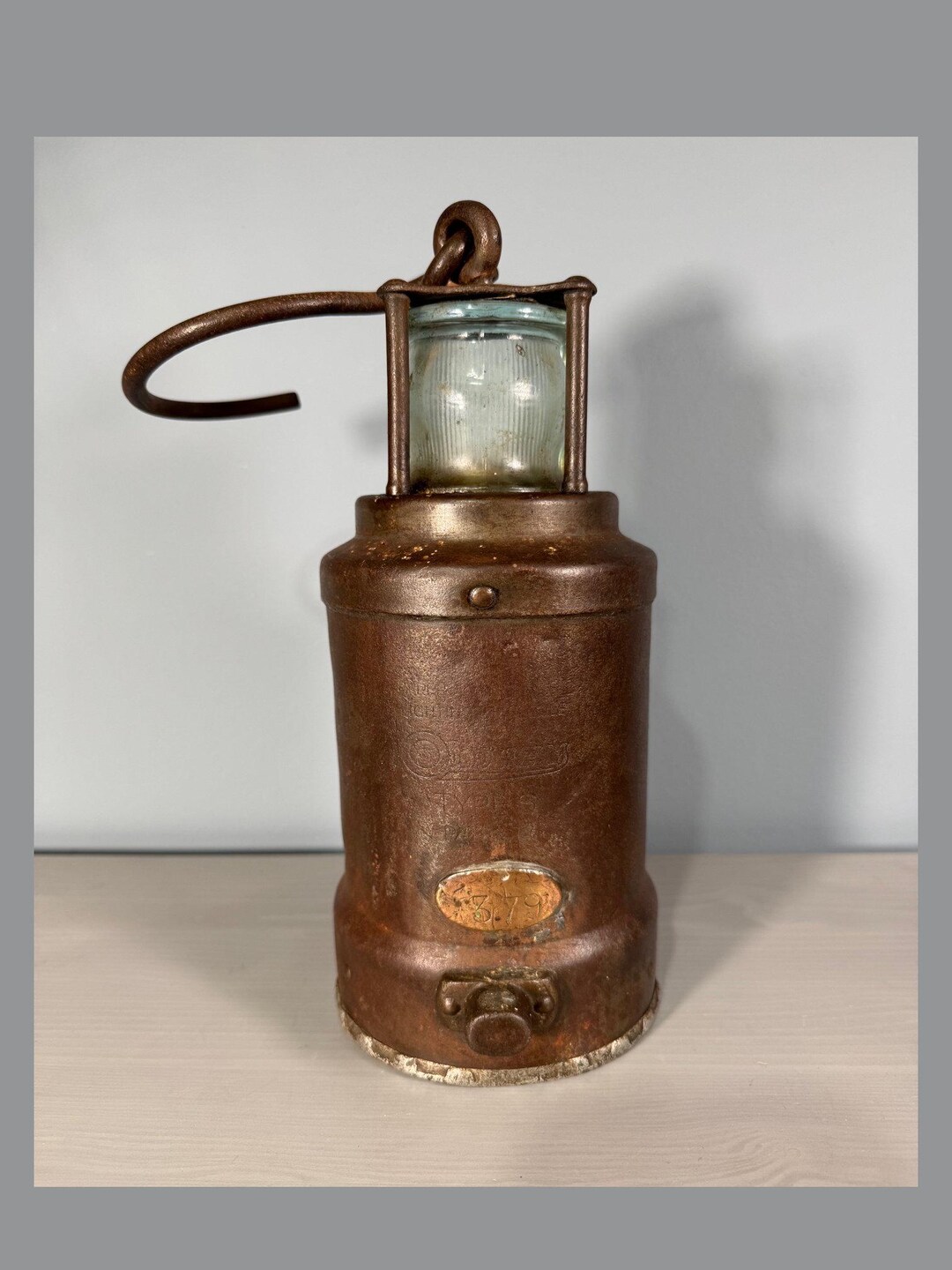 Oldham Lamp Type S Vintage Lantern Lamp Miners Railway or Navy Nautical ...