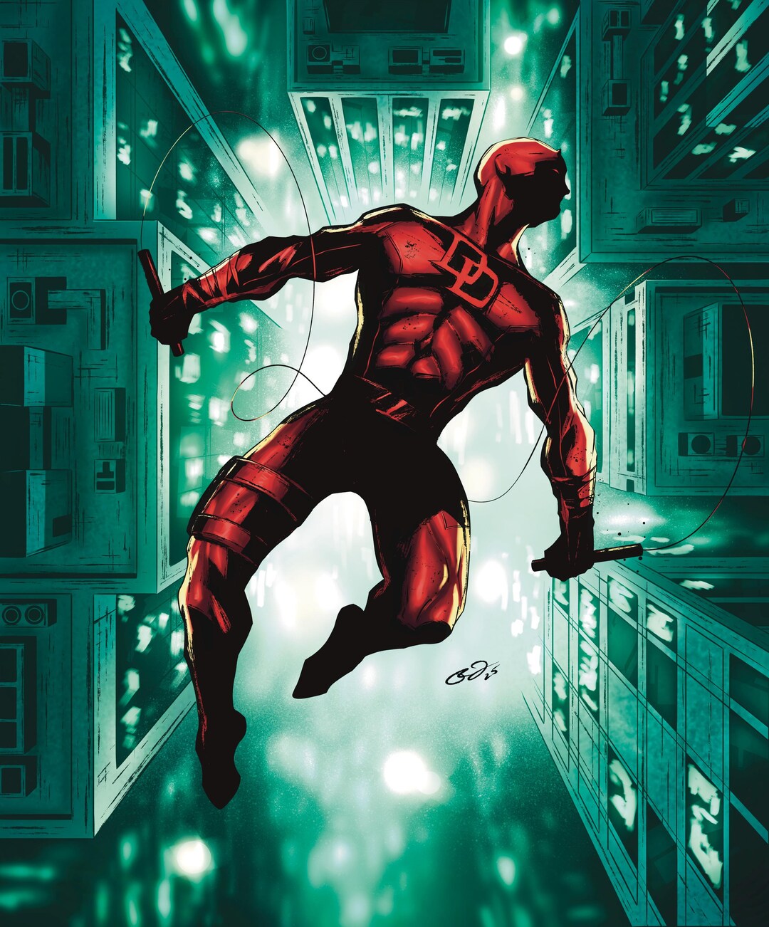 Daredevil Digital Art - Etsy