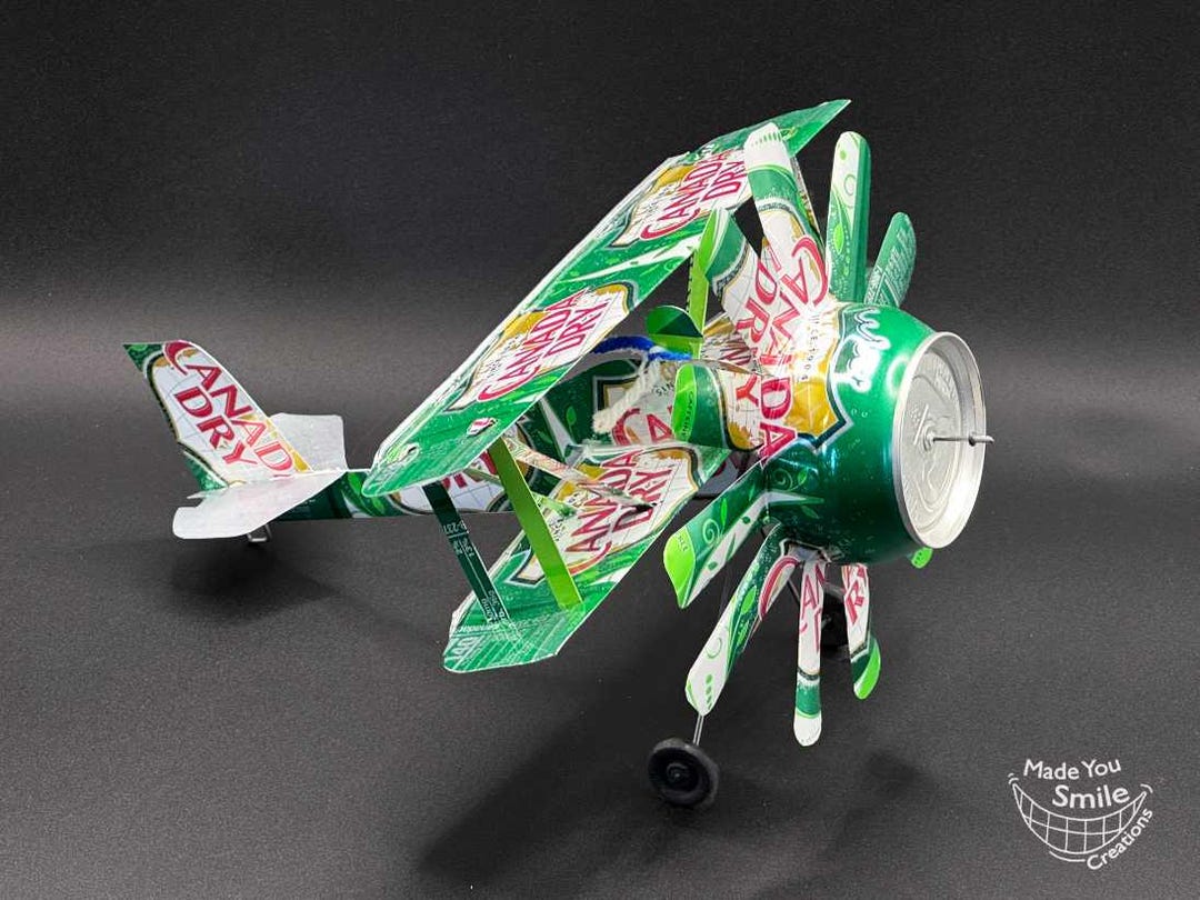 Canada Dry Soda Pop Cans Airplane: Pops Planes (made From Empty Soda ...