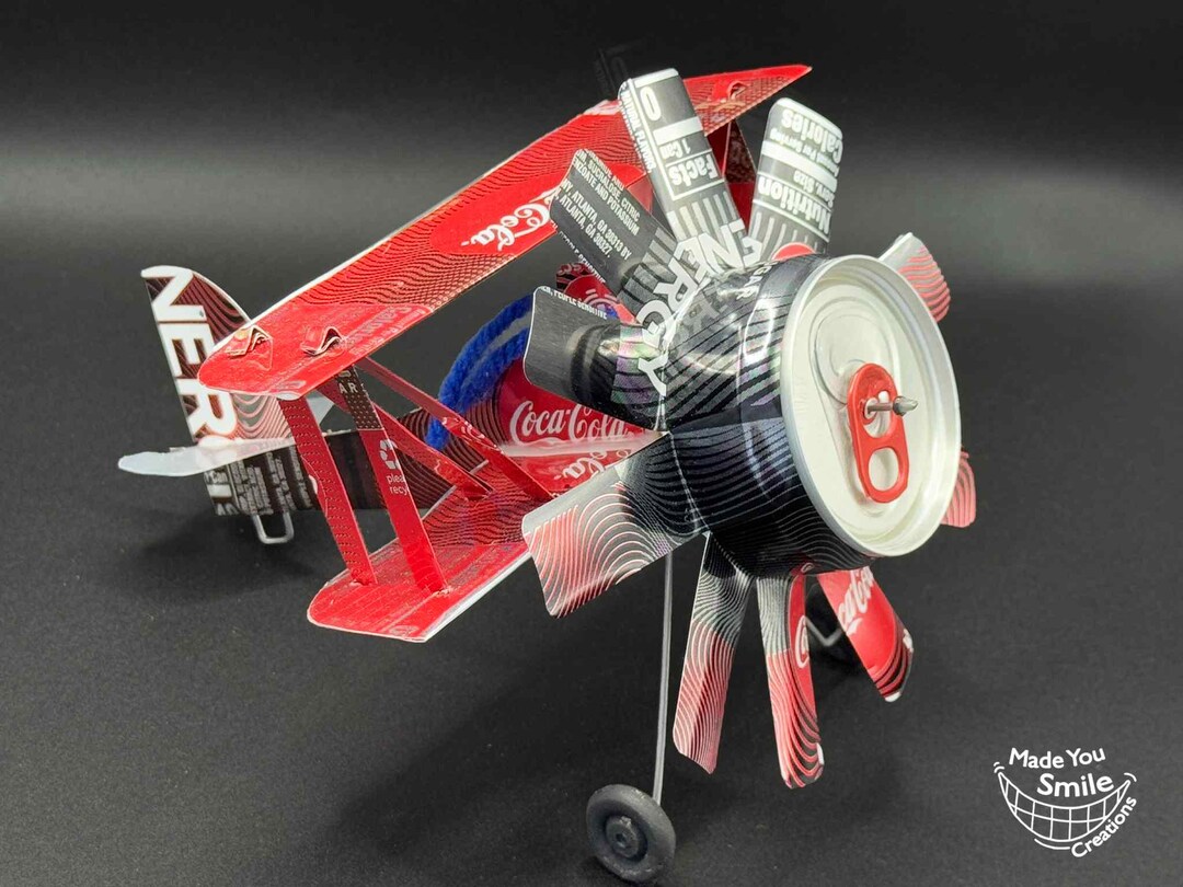 Coca Cola Coke Energy Pop Cans Airplane: Pops Planes (made From Empty ...