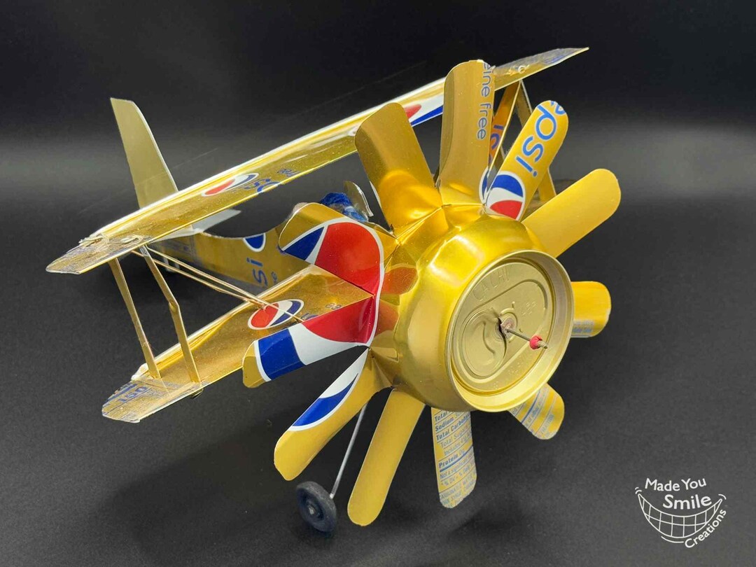 Pepsi Caffeine Free Pop Cans Airplane: Pops Planes (made From Empty ...