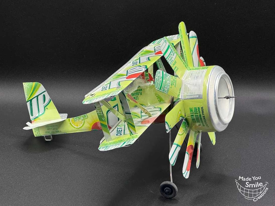 Pop's Planes Airplanes Made From Diet 7up Pop Cans - Etsy