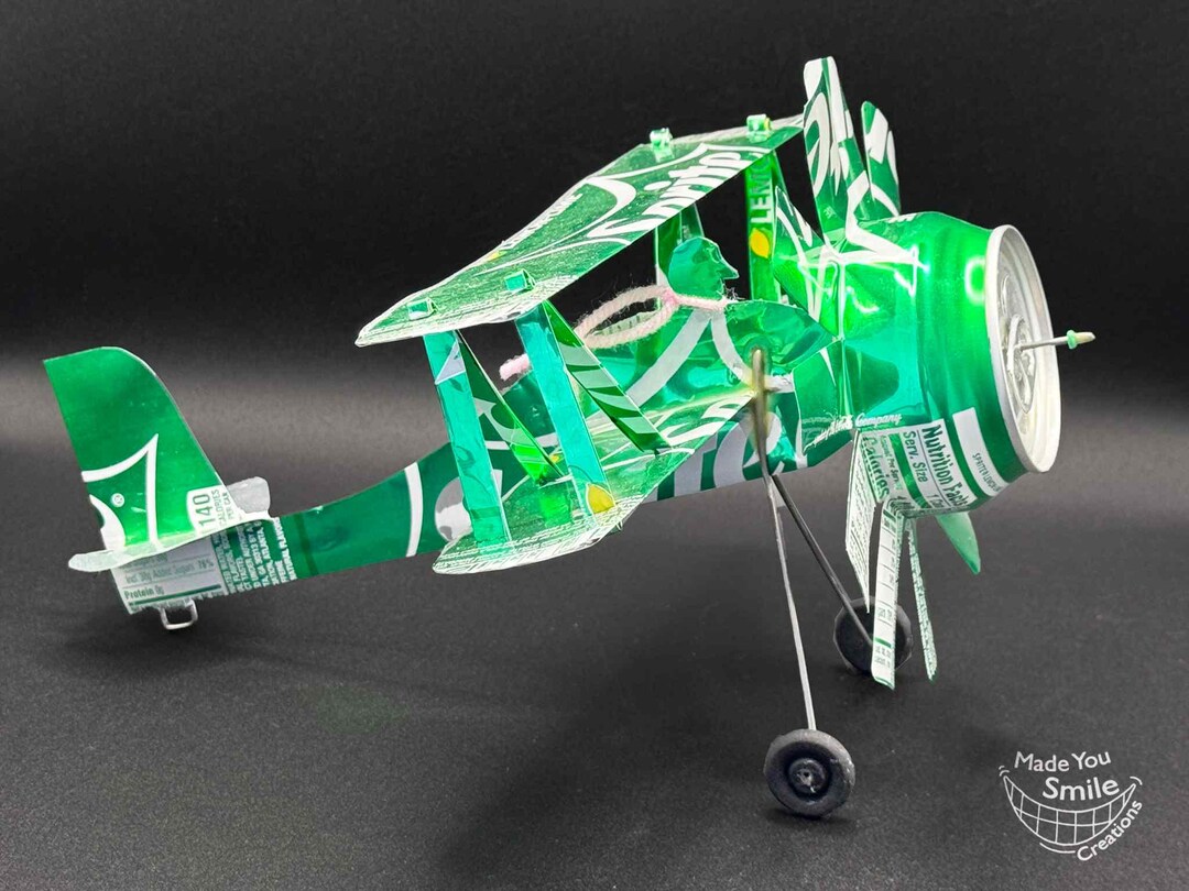 Handmade Sprite Can Airplane: Soda Pop Art, Recycled Decor - Etsy