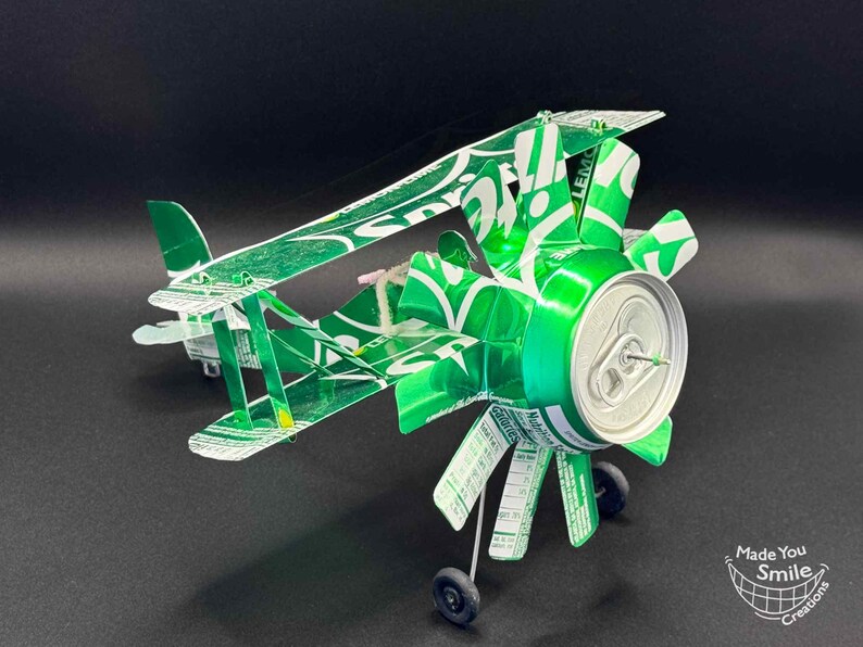 Handmade Sprite Can Airplane: Soda Pop Art, Recycled Decor - Etsy