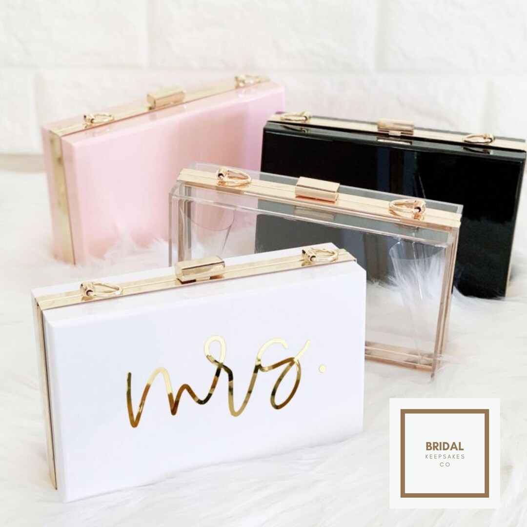 Personalized Bride Bag, Custom Wedding Bride Purse, Monogrammed Bridal ...