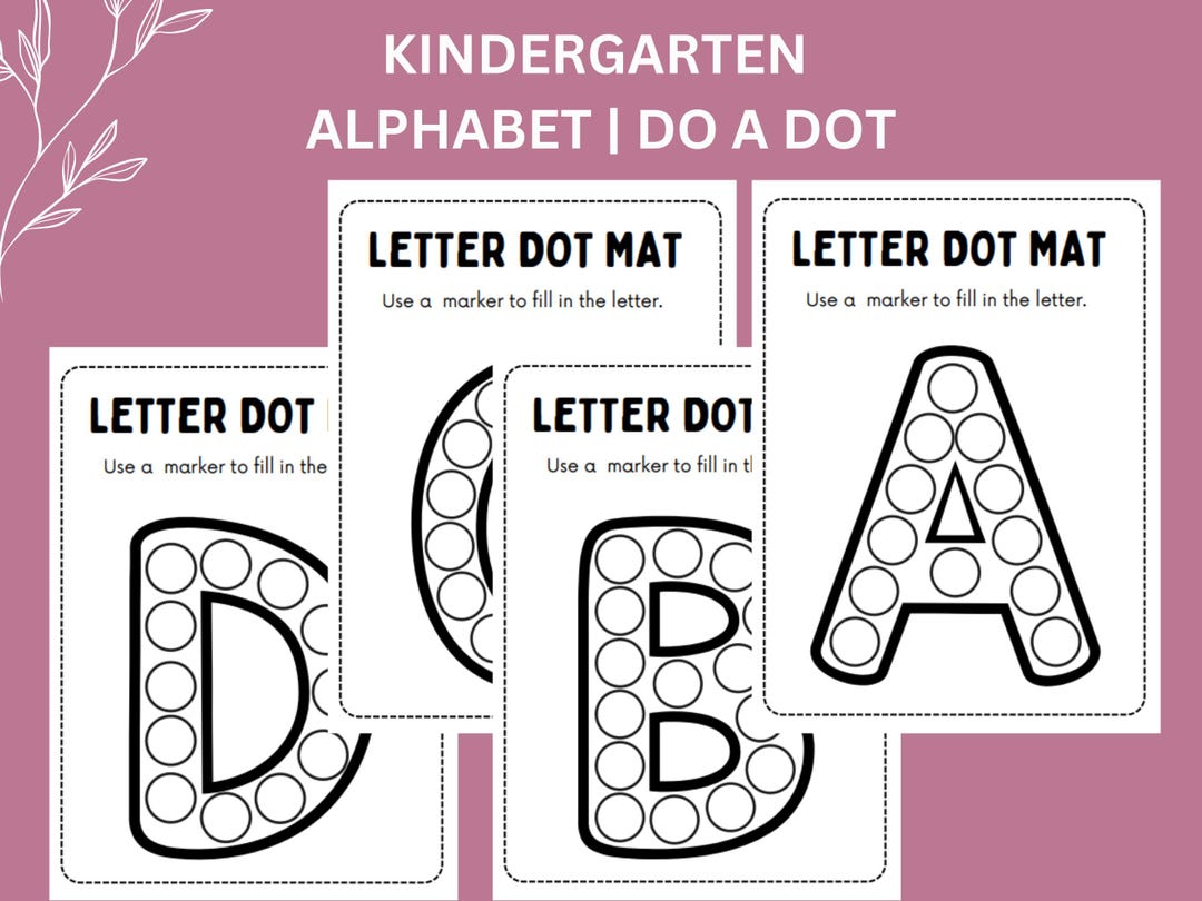 Alphabet Do A Dot | Letter Dot Mat | Kindergarten Fine Motor Activities ...