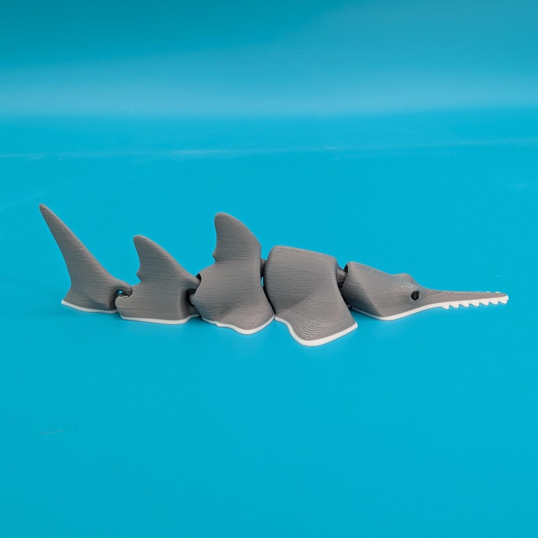 Saw Fish (carpenter Shark) Miniature Flexible Figurine - Etsy