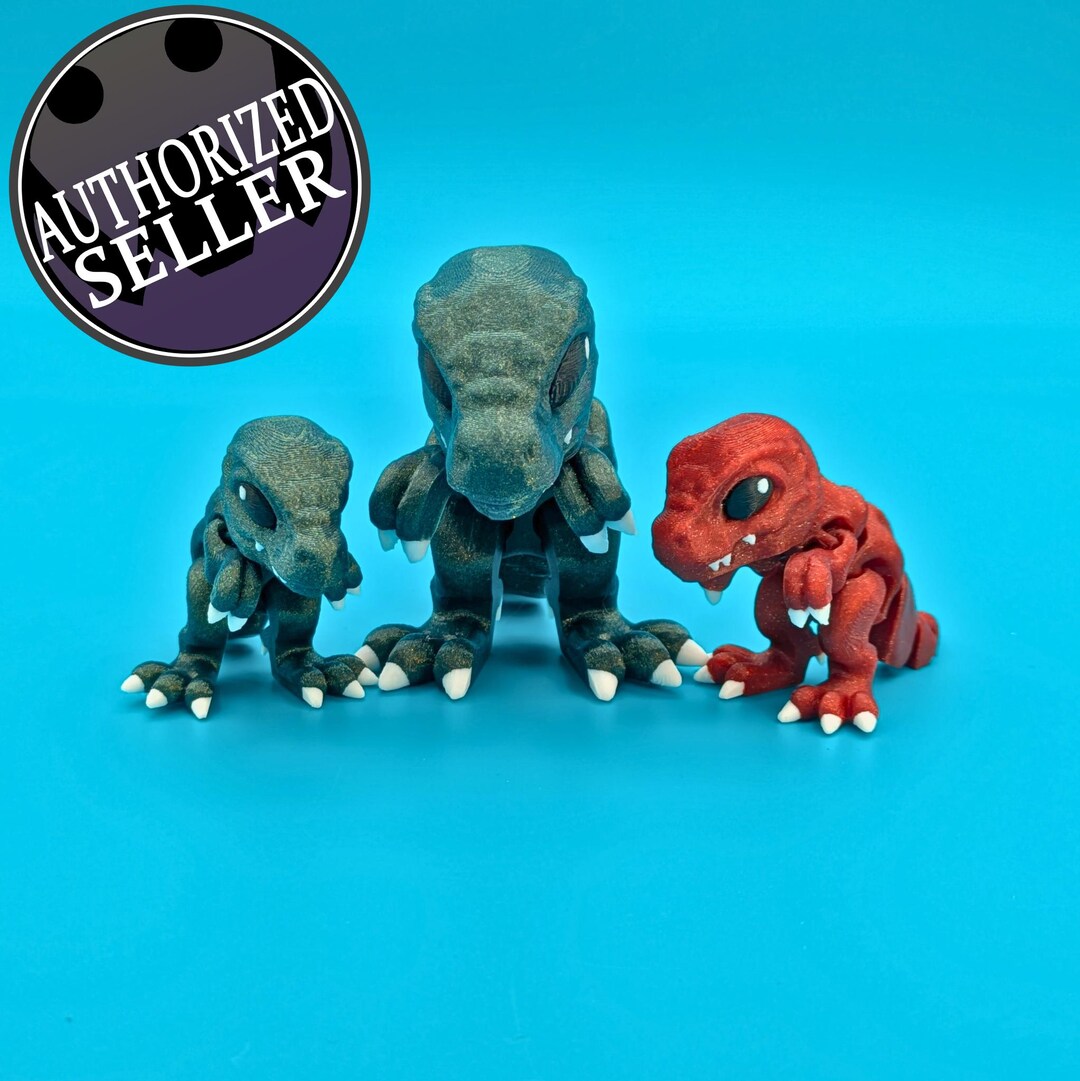 T-rex Miniature Flexible Figurine - Etsy