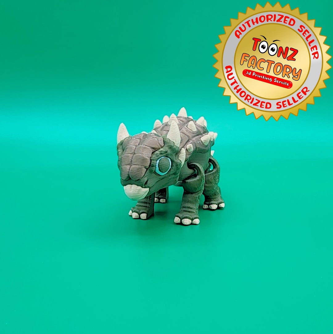 Ankylosaurus Miniature Flexible Figurine - Etsy