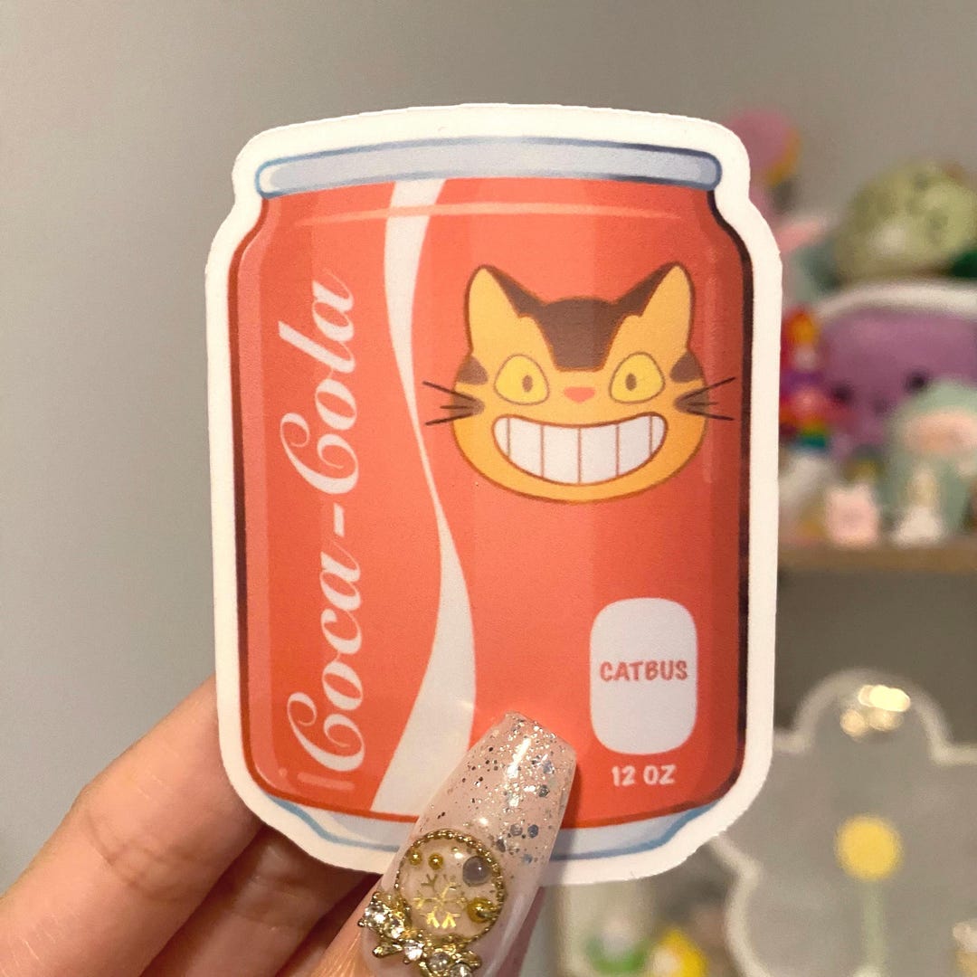 Studio Ghibli Catbus Soda Can Sticker - Etsy
