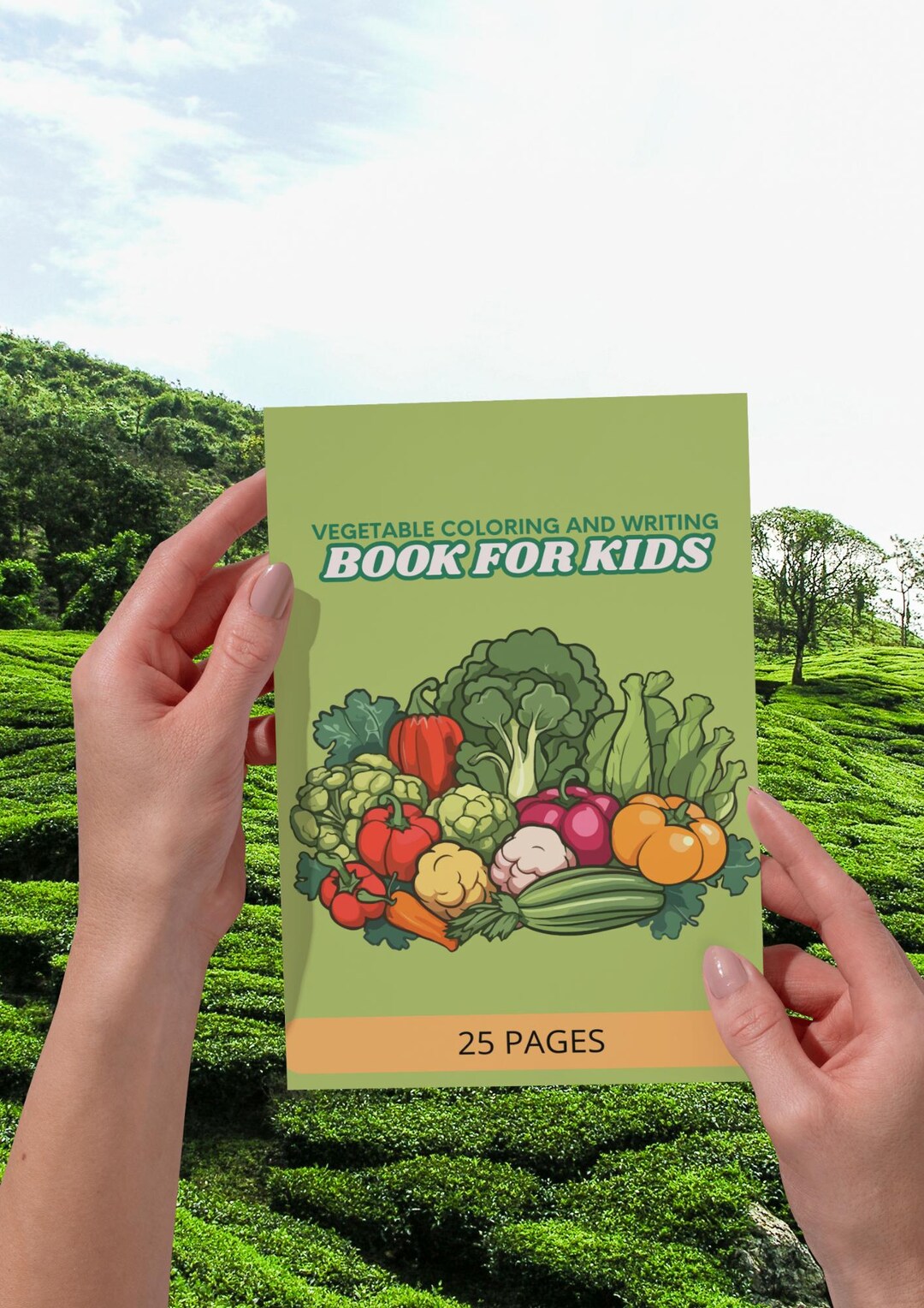 Vegetable Coloring and Writing Book for Kids - Etsy