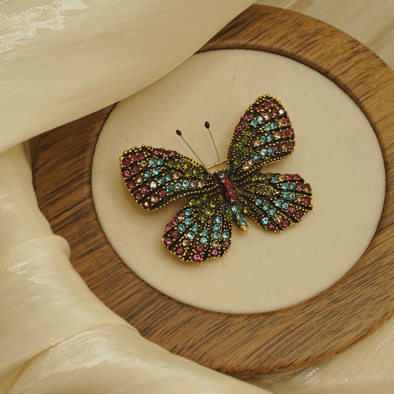 Brooch Vintage Butterfly - Etsy