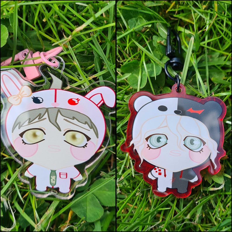 Danganronpa Chibi Keychains, Kaito, Gundham, Nagito, Gonta, Fuyuhiko ...