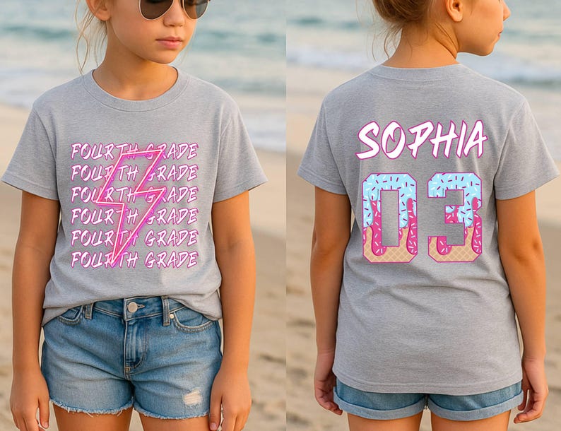Personalized Back to School Shirt – Custom Kids Name Tee - Etsy