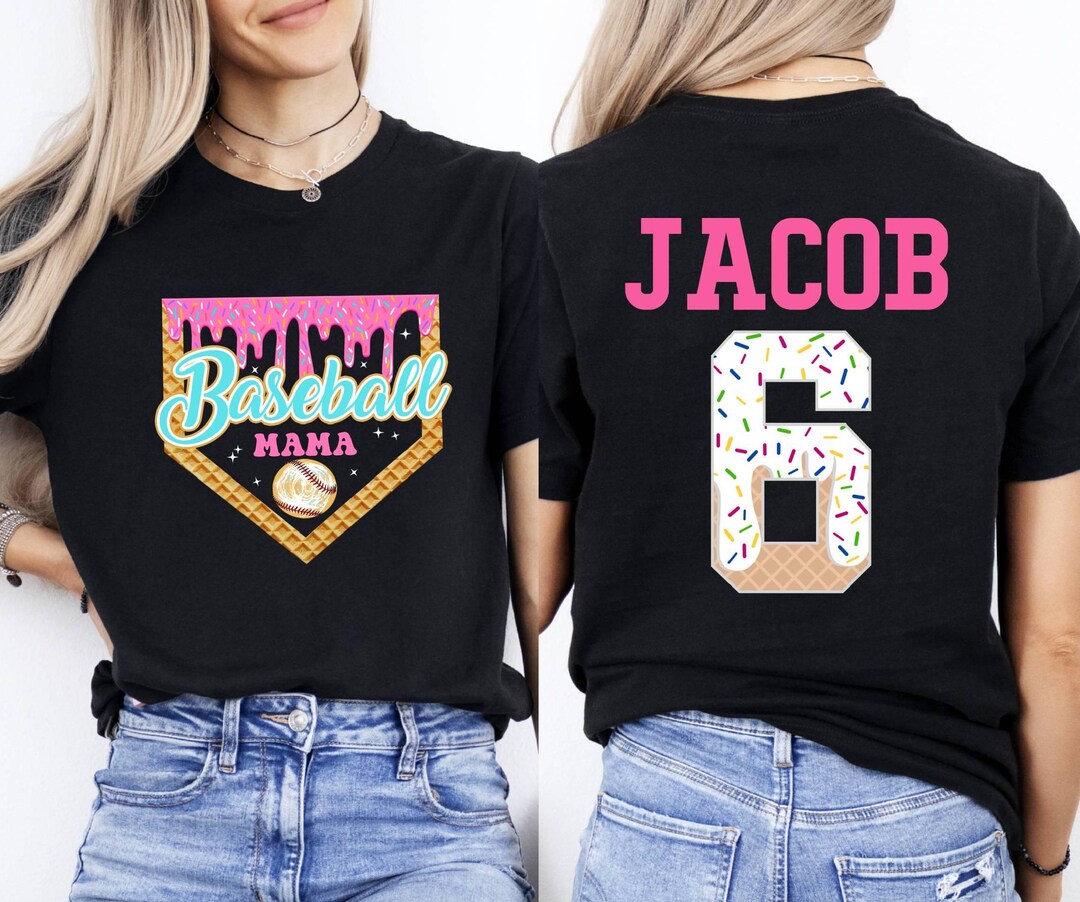 Personalized Baseball Drip Mama Shirt, Team Mom T Shirt,custom Ice ...