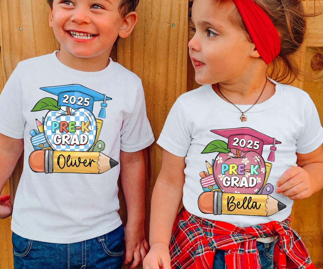 Personalized Pre-k Graduation T-shirt, Class of 2026, Kids Gift - Etsy