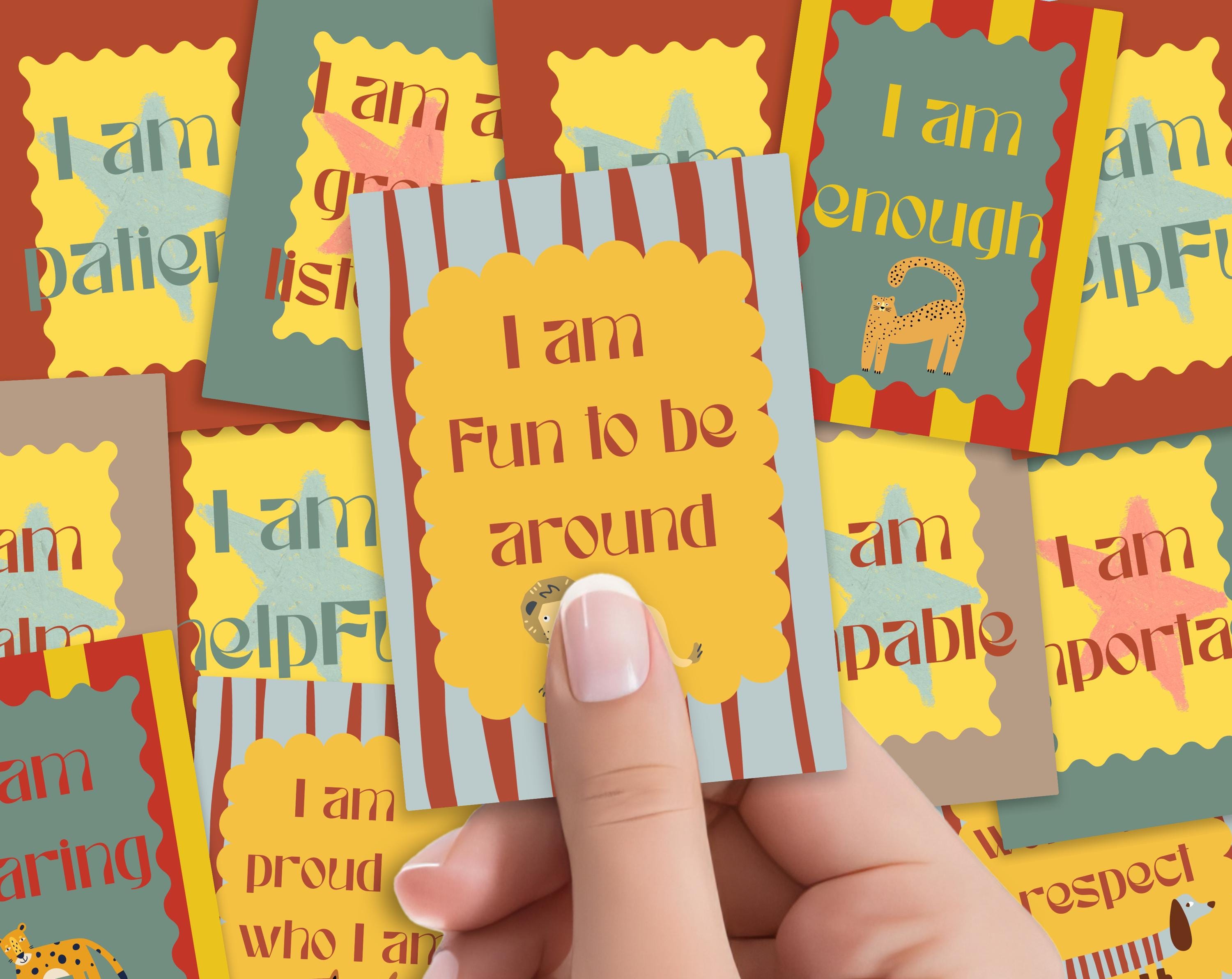 Printable Kids Affirmation Cards | Positive "i Am" Statements for ...