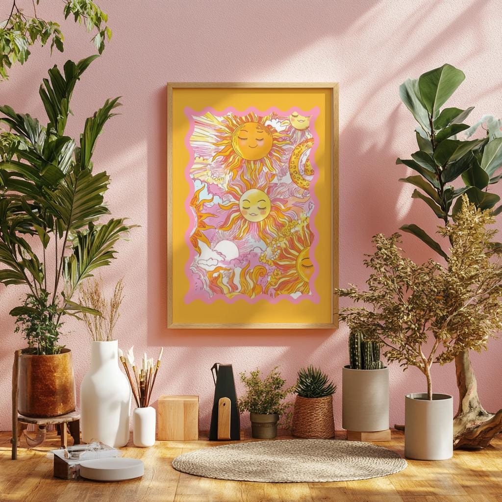 Boho Sunshine Dreamscape | Digital Download Wall Art - Etsy Australia