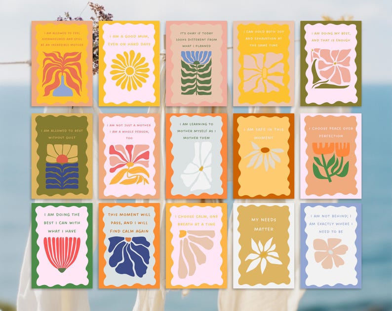 Printable Affirmation Cards for Mothers | 20 Positive Quote Cards ...