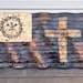 Wavy Wooden Cross Flag - Etsy