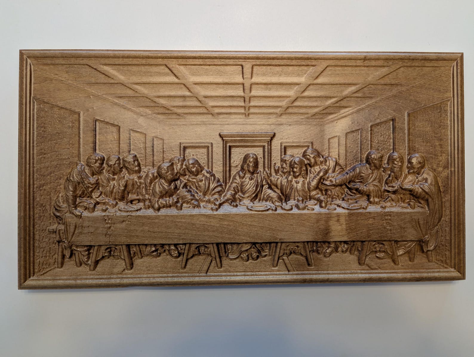 Last Supper 3D Wood Carving - Etsy