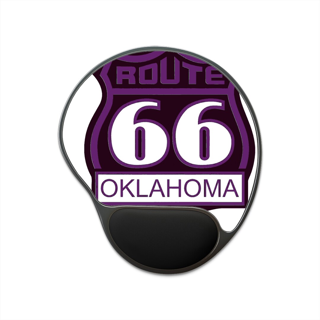 Mouse Pad With Wrist Rest W/ Route 66 Oklahoma Image - Etsy