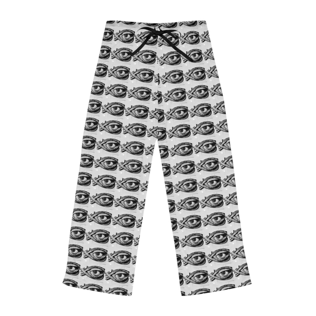 Women's Pajama Pants W/ Eyeball Foodtography Image - Etsy