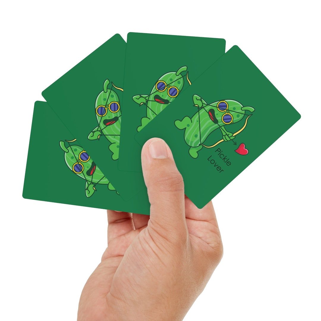 Pickle Lover Poker Cards - Etsy