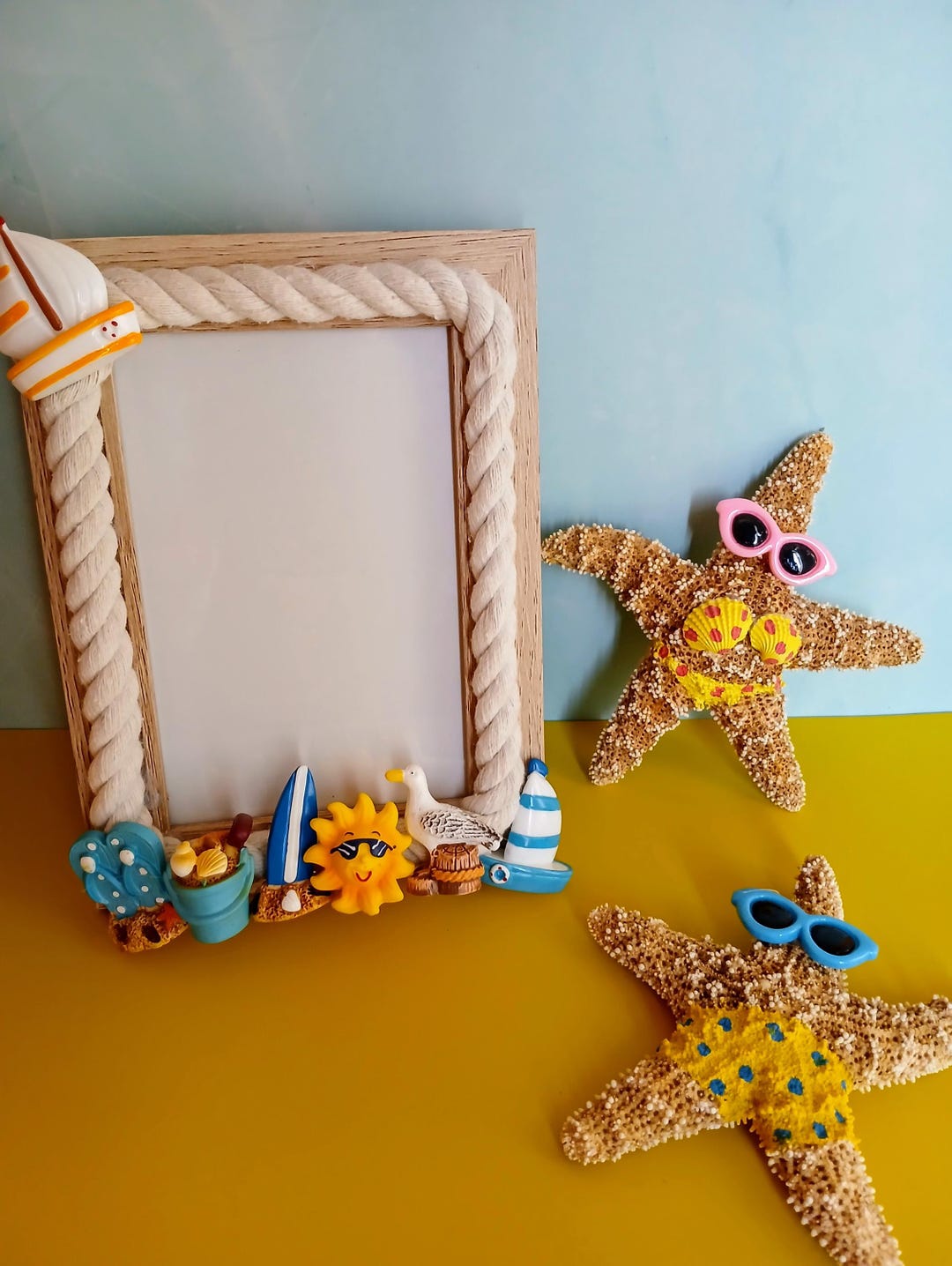 Maritime Living Beach Picture Frame Gift for Mom Coastal Photo Frame ...