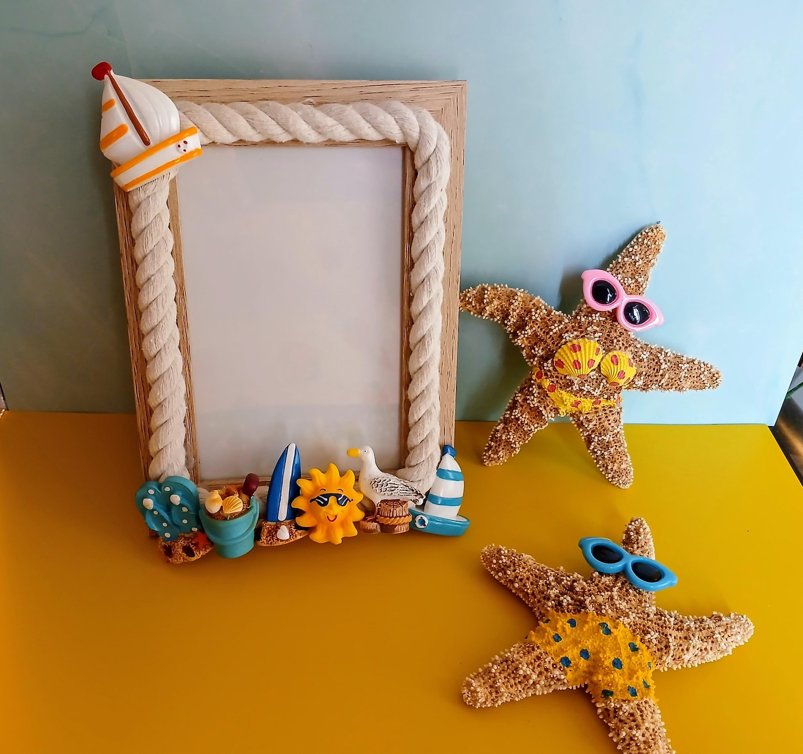 Maritime Living Beach Picture Frame Gift for Mom Coastal Photo Frame ...